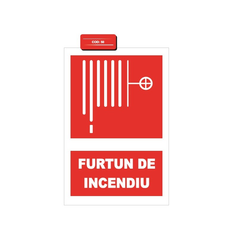 Autocolant furtun de incendiu - Promo-Gifts.Ro